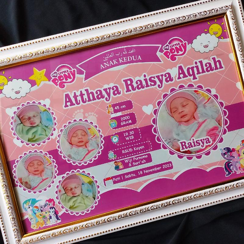 Biodata Baby 15R | Pigura Bayi | Papan Nama Anak | Bingkai Nama - Shop ...