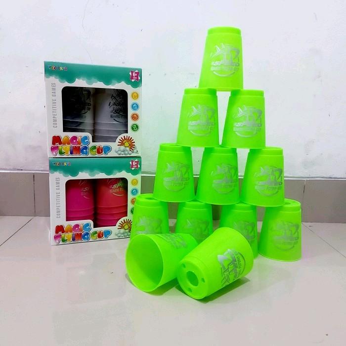 Mainan Speed Magic Flying Cup - Gelas Susun Sport Stack 12 Pcs Anak ...
