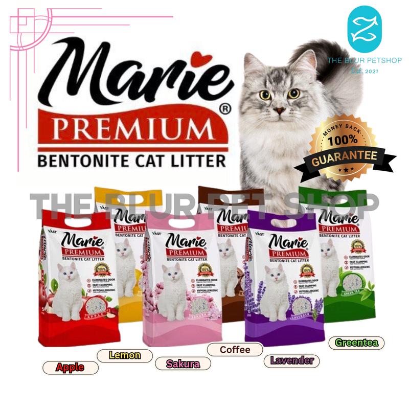 10L Marie Premium Pet Essentials Fast Clumping Absorb Bentonite ...