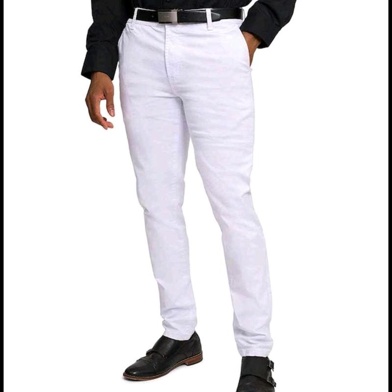 WHITE SKINNY PANTS FOR MEN White Menswear Casual Fitted Deni - TikTok ...