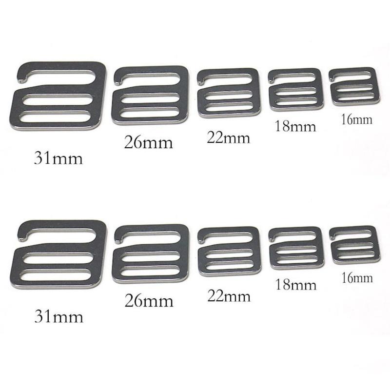 New 6 Sizes Webbing Strap Buckle Stainless Steel Slider Fastener ...