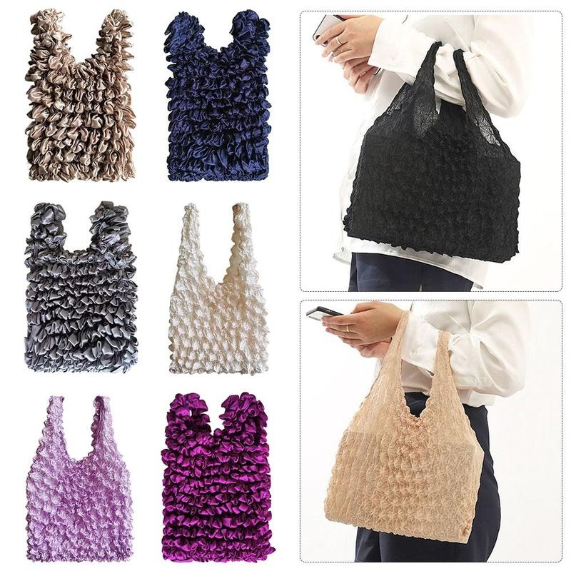 Large Capacity Bubble Stretch Bags Magic Pleated Flexible Elastic ...