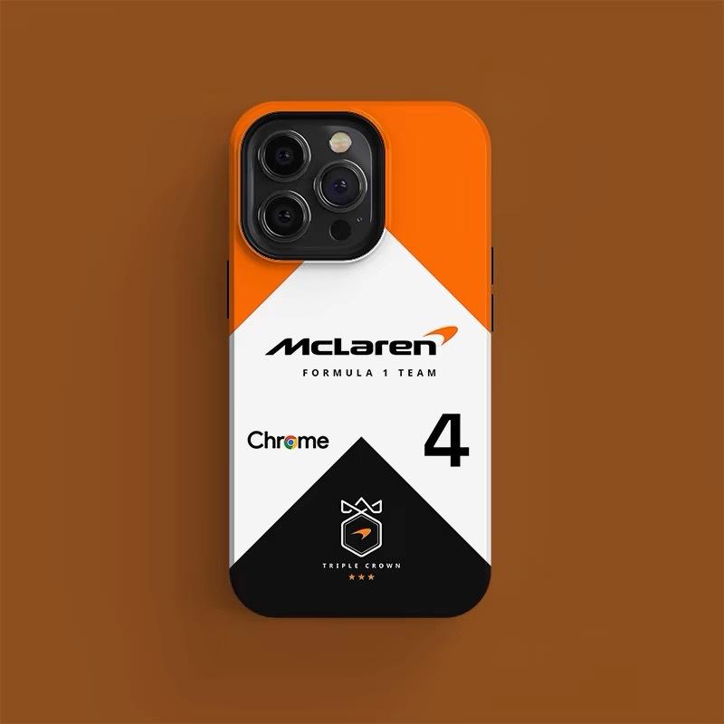 Foreign Trade Model F1-4 MCLAREN Film Two-in-One Phone Case Compatible ...
