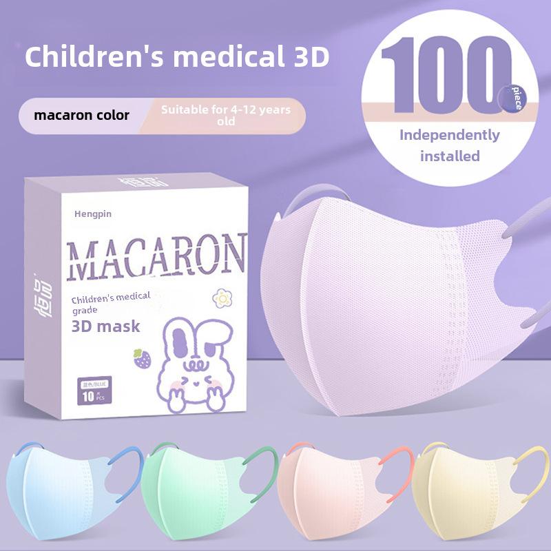 Hengpin Macaron 3D Stereoscopic Children's Disposable Medical Mask for ...