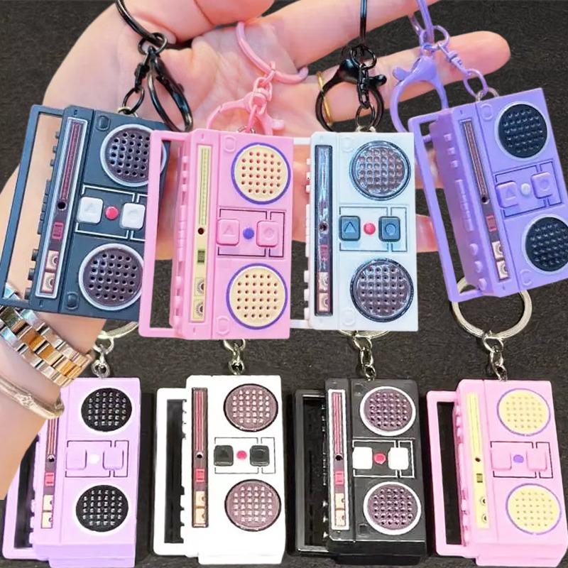 Nostalgic Mini Radio Recorder Keychain Nostalgic Vintage Min - TikTok ...
