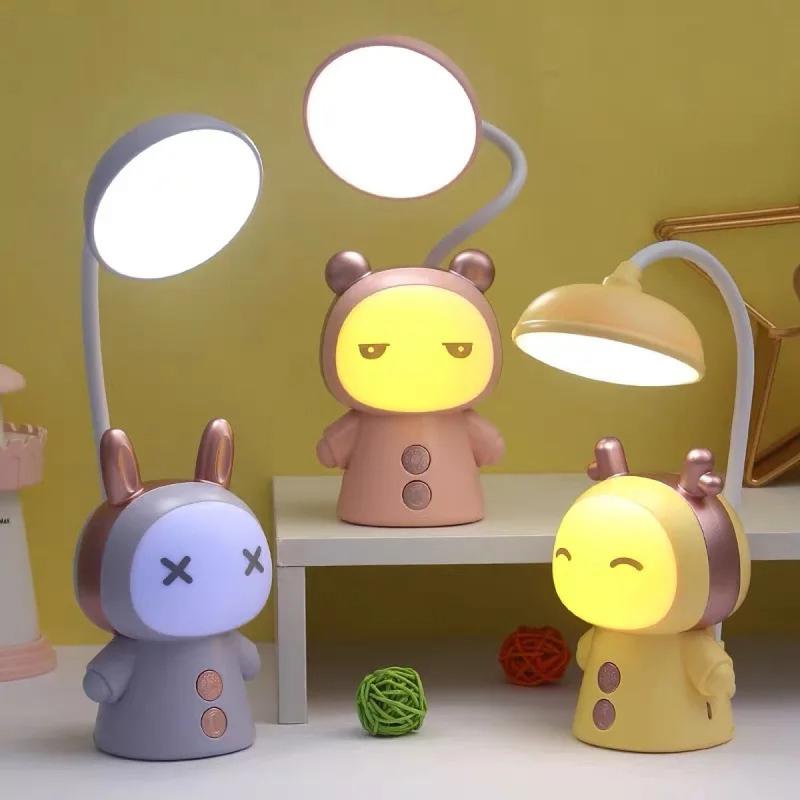 Lampu Meja Mudah Alih, Hangat dan Comel, USB Boleh Dicas Semula ...
