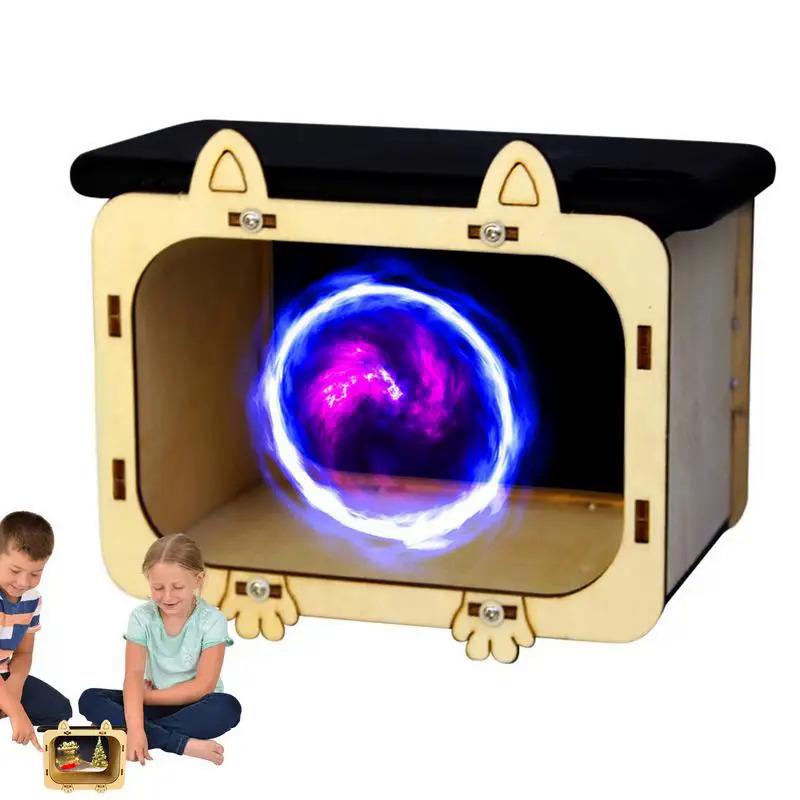 Projektor Holografik Telefon Kayu, Saiz Mini, Teater Kadbod DIY ...