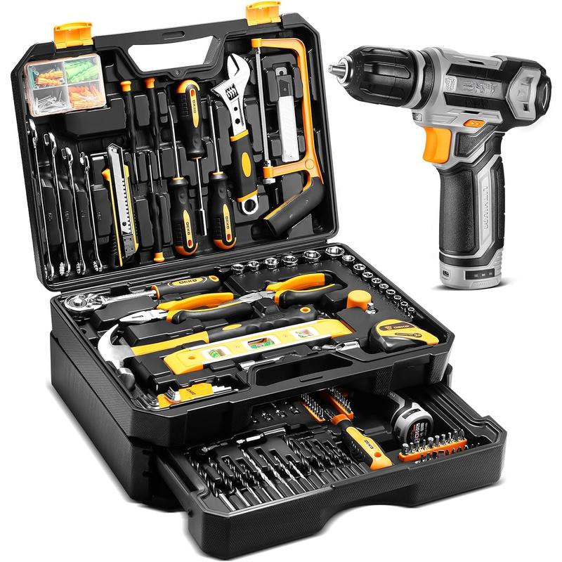 Tool Kit Box Drill Set: Home Mechanic Toolbox with 12V Power - TikTok Shop