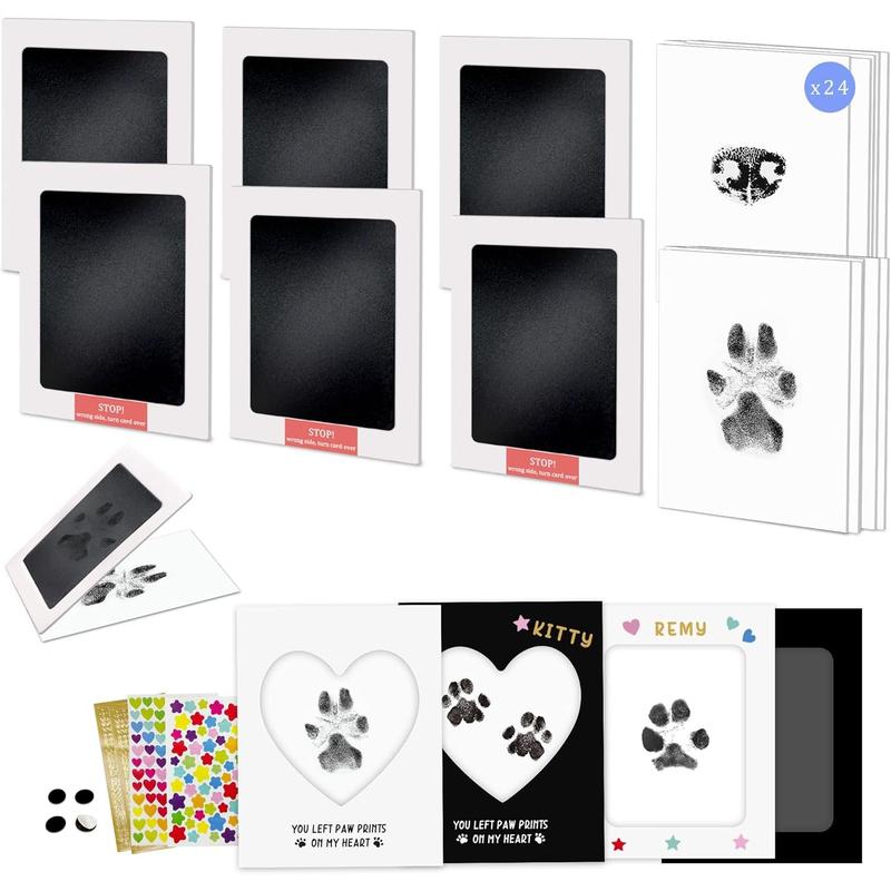Paw Print Kit,Clean Touch/Inkless Ink Pad for Dog/Cat Pawprints,Paw ...