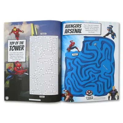 MARVEL SPIDERMAN MAZE ACTIVITY BOOK BUKU AKTIVITAS ANAK MAZE SUPERHERO ...