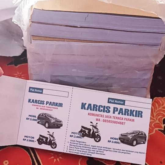 Tiket Karcis Parkir Sepeda Motor / Mobil Plus Cacah (10 Buku) - Shop ...