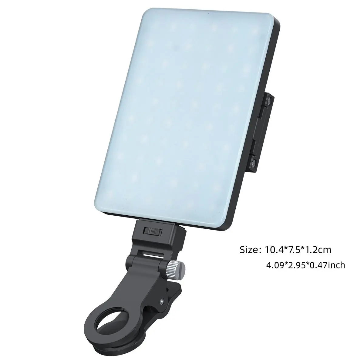 Portable LED Selfie Light with Front & Back Phone Clip, 1 Piece High ...