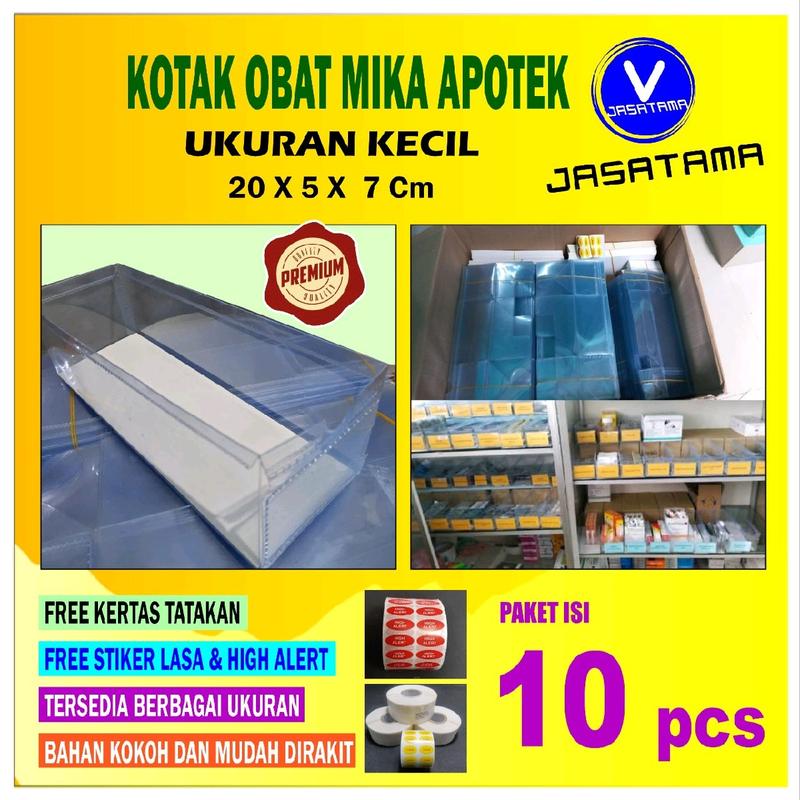 kotak obat mika kecil 20 x 5 x 7 isi 10 - Shop | Tokopedia