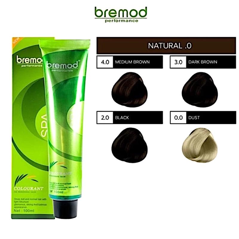 BREMOD Permanent Hair Colourant (Natural.0) Color Hair Dye 100ml ...