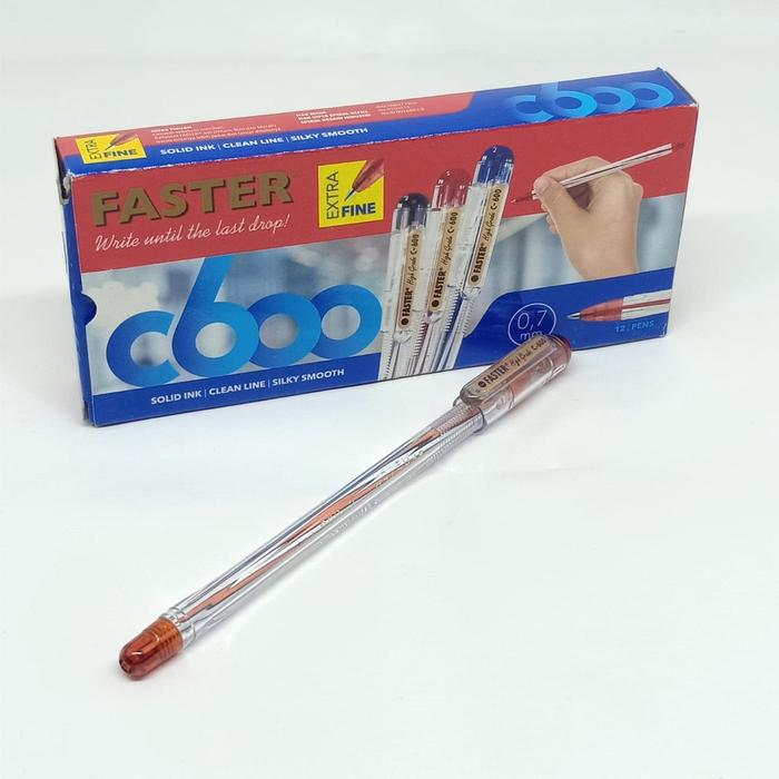 Jual Pulpen Faster C600 1 Box - Alat Tulis Kantor Pulpen Sekolah ...