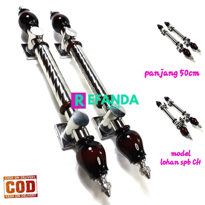 Jual handle tarikan pegangan pintu rumah minimalis modern panjang 50cm ...