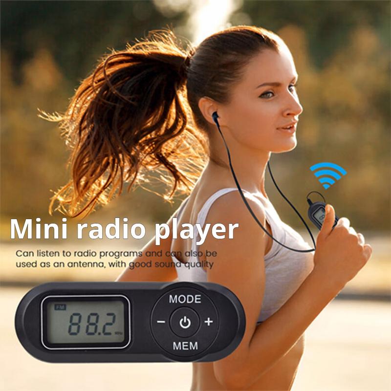 Mini Radio LCD Digital Display Retro Portable Pocket FM Player - TikTok ...