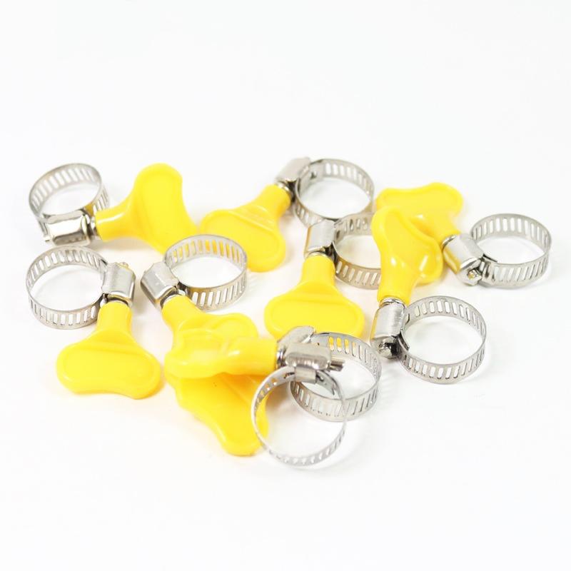 5Pcs Clamps Homebrew Pipe Clamp fit 6mm-32mm Pipe Plastic Handle ...