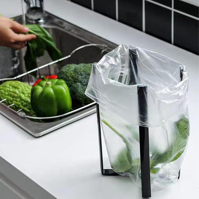 Kitchen Countertop Trash Can Folding Trash Rack Black Kitche - TikTok ...
