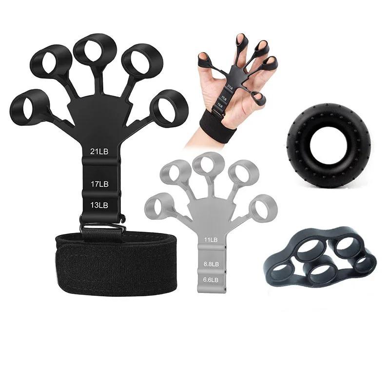Silicone hand Grip Enhancer, thumb workout enhancer, finger trainer ...