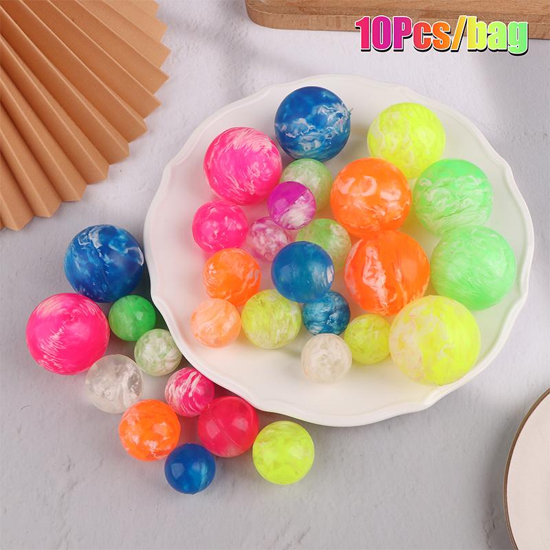 10Pcs Clouds Colorful Bouncy Ball Child Elastic Rubber Ball Toys ...