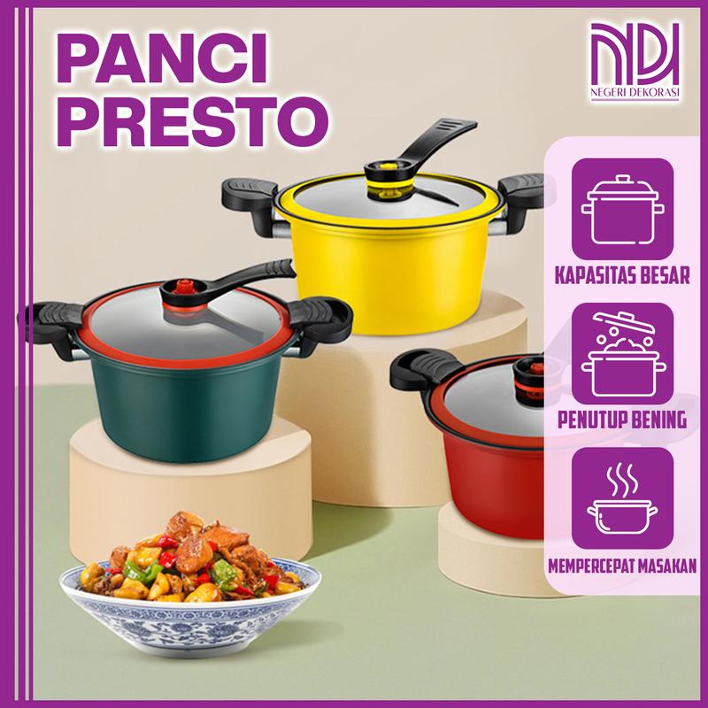 COD NEGERI Panci Presto Teflon Pressure Cooker Pot Anti Lengket - Shop ...