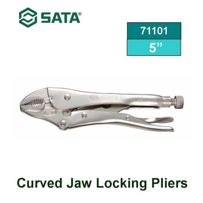 Promo Tang Buaya 71101 Curved Jaw Locking Pliers 5" Sata Tools ...
