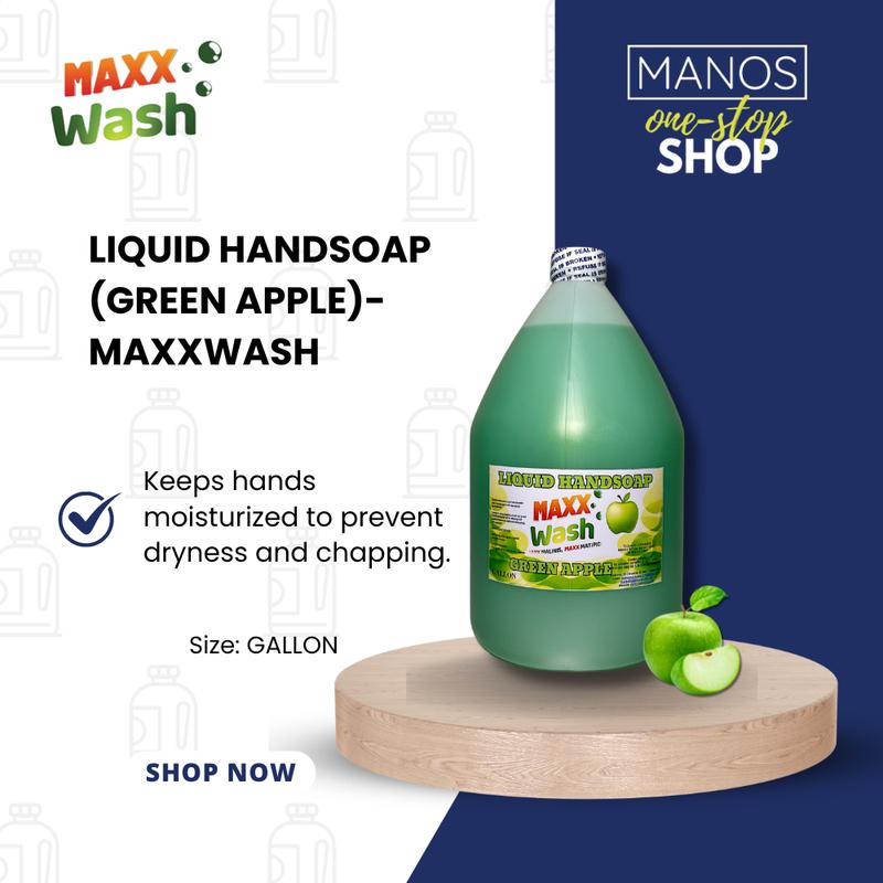 Maxxwash Liquid Handsoap Green Apple / Gallon - Refreshing Fragrance ...