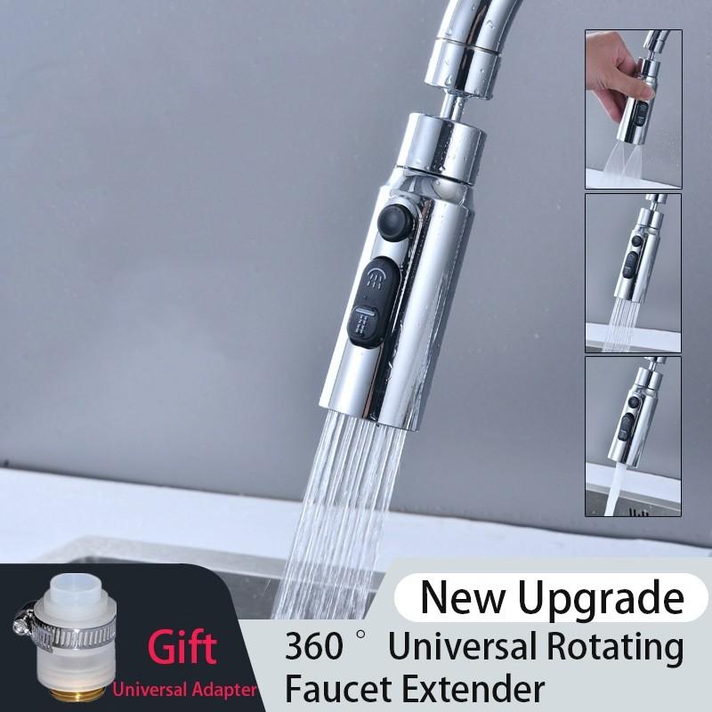 Faucet Extender 360° Universal Rotation Extension Splash Proof - TikTok ...