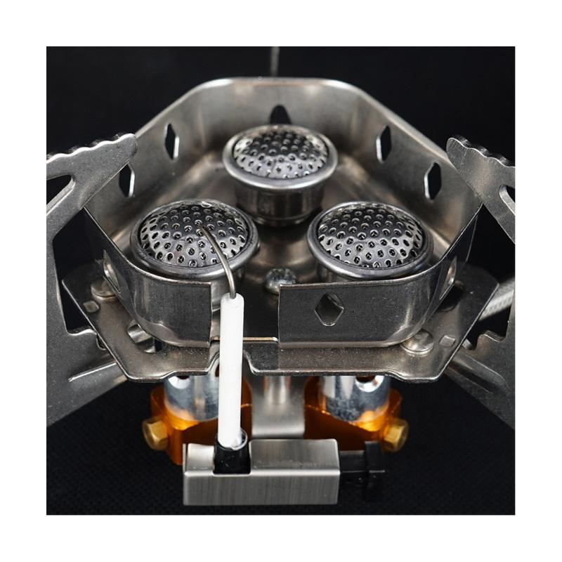 【overseas】Outdoor Portable Three Head Stove Camping Windproo - TikTok ...