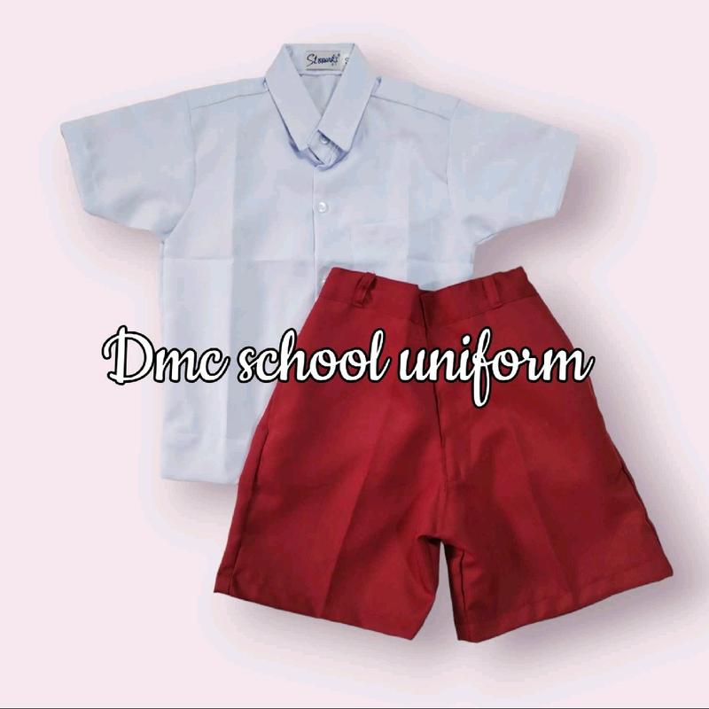 Terno Plain Polo & Short Maroon School Uniform - TikTok Shop Philippines