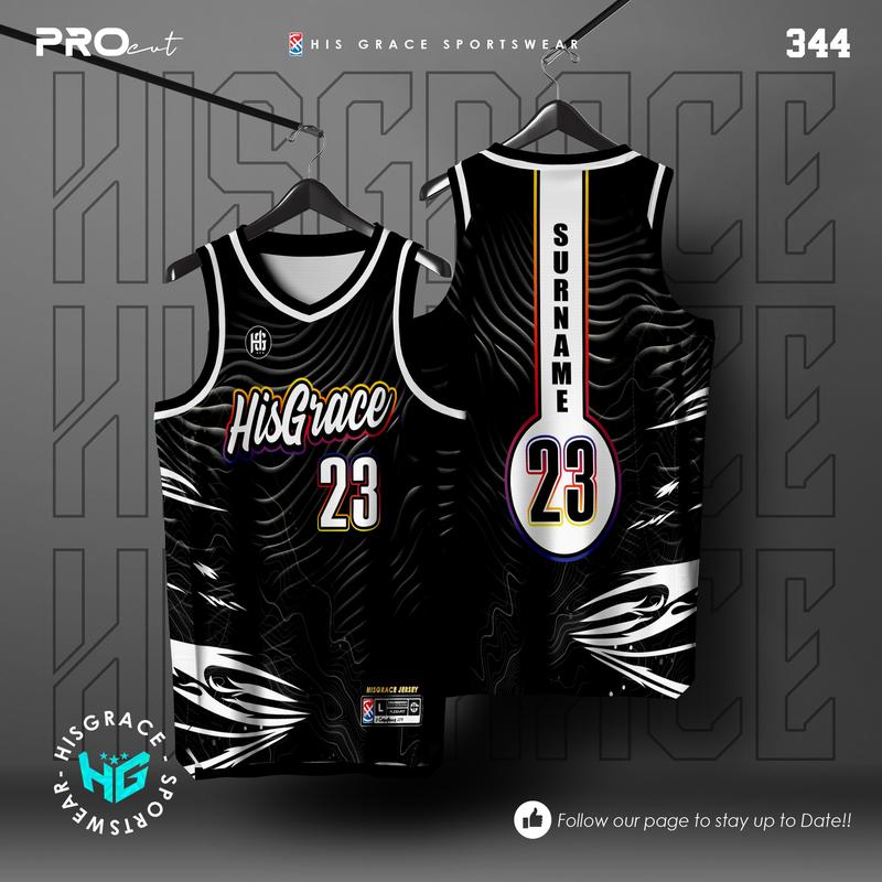 344 HISGRACE JERSEY CONCEPT JERSEY BLACK WHITE STRIPES COLORFUL ...