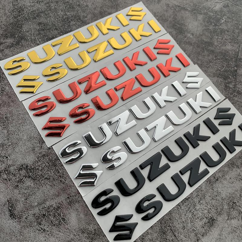 2PCs Suzuki motorcycle emblem sticker 3D resin gel sticker decoration ...