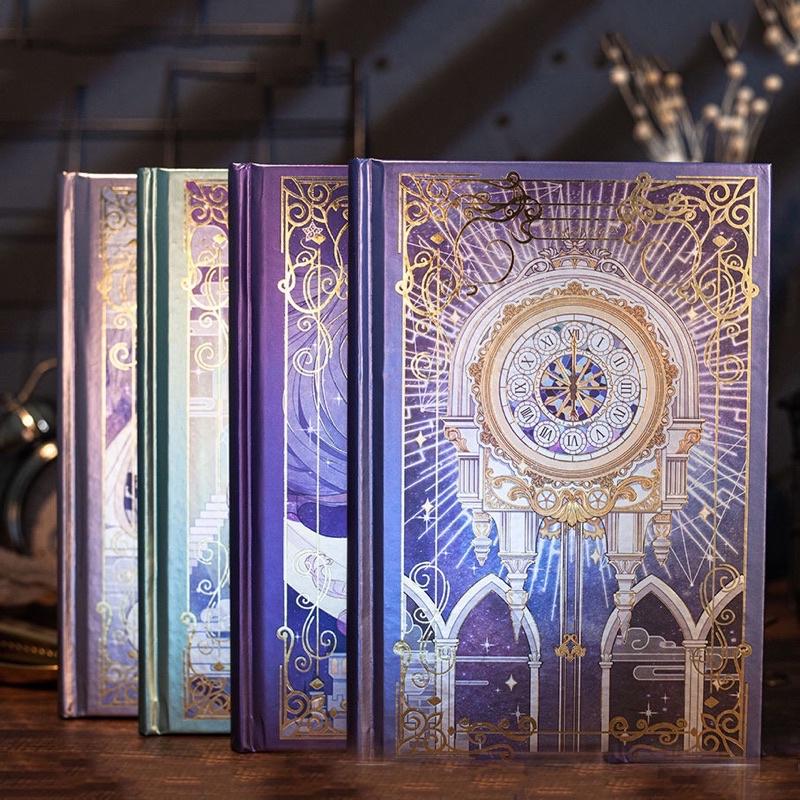 Fairytale notebook classy castle dreamy metalic shiny hard cover ...