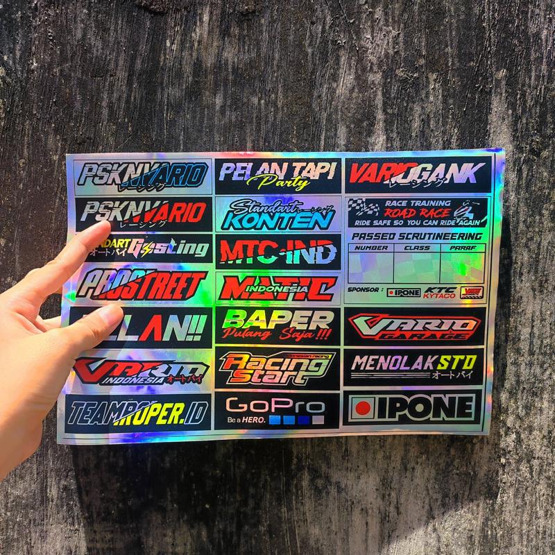 Stiker Modifikasi Hologram Motor Waterproof Vario - Shop | Tokopedia