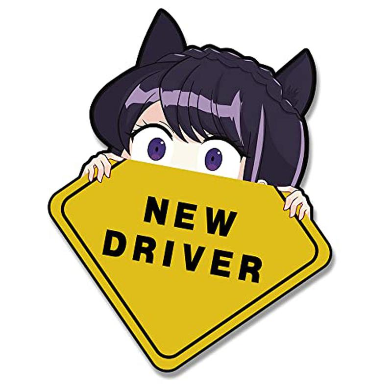 5.1 Inch Anime Automobile Sticker Bumper Stickers Paper Novice Driver ...