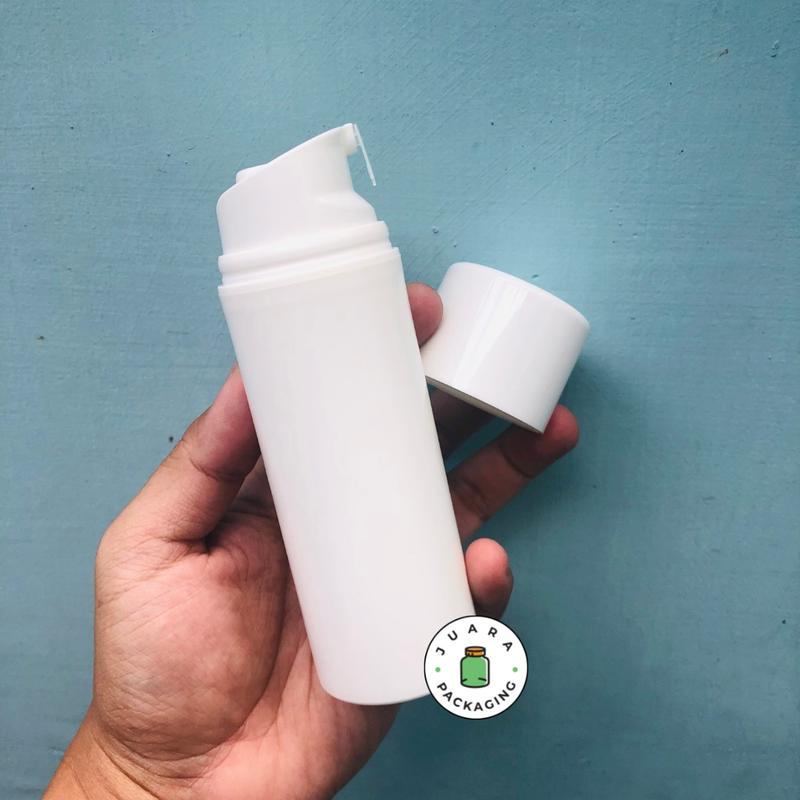 Botol Airless Pump 100ml Bahan Plastik Glossy Elegan – Botol - Shop ...