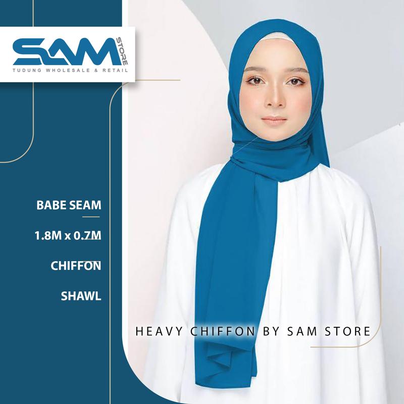 SHAWL HEAVY CHIFFON SHAWL KEKNIS BASIC WIDE LONG l Shawl chiffon ...