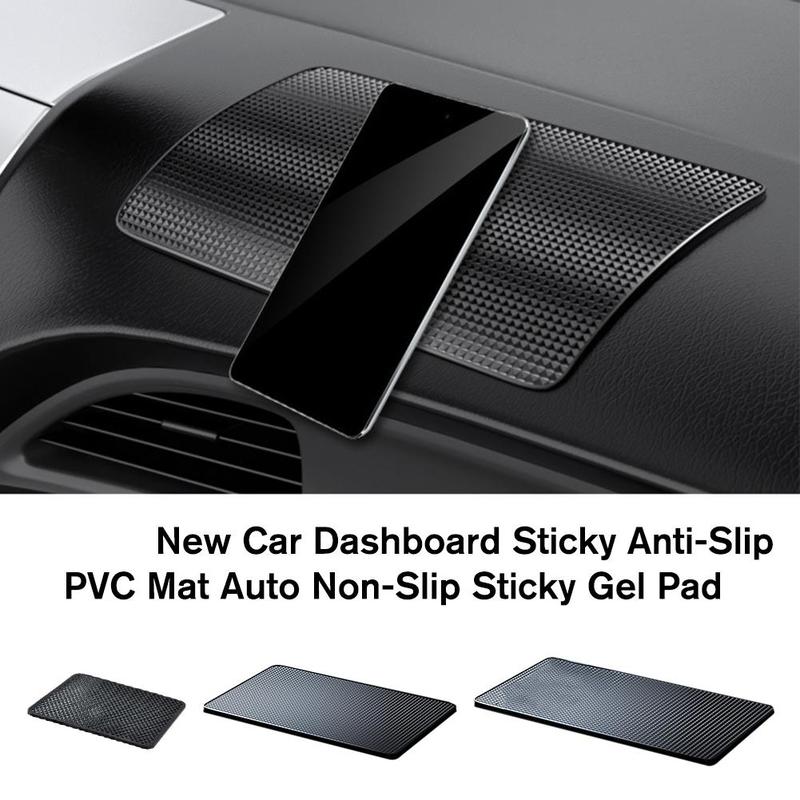 New Car Dashboard Sticky Black Anti-Slip PVC Mat Auto Phone Holder ...