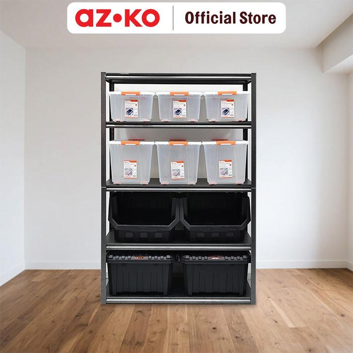 Promo AZKO Krisbow Rak Besi 5 Tingkat - Abu-Abu Storage Rack Metal ...