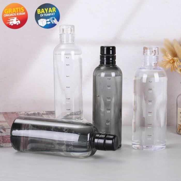 Promo KP121 - BOTOL MINUM Hitam Putih AESTHETIC WATER BOTTLE TERMOS ...