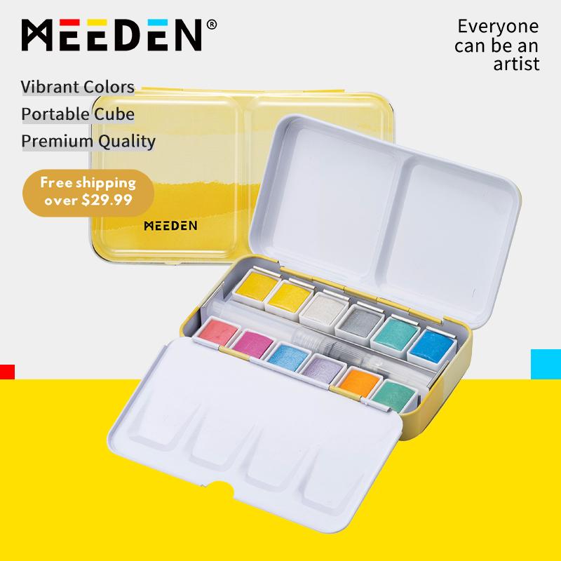 MEEDEN Watercolor Paint Set, 12 Colors Set with Carrying Case, - TikTok ...