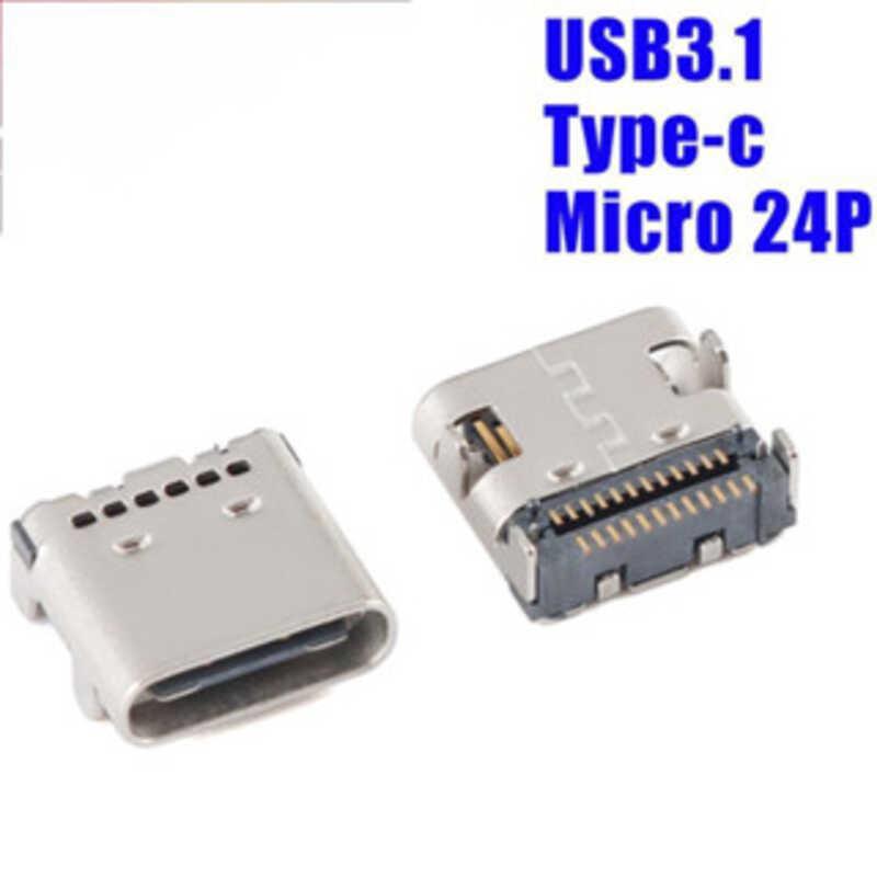 5 50Pcs USB3.1 24pin Type C USB Female Jack C Micro USB Powe - TikTok Shop Philippines