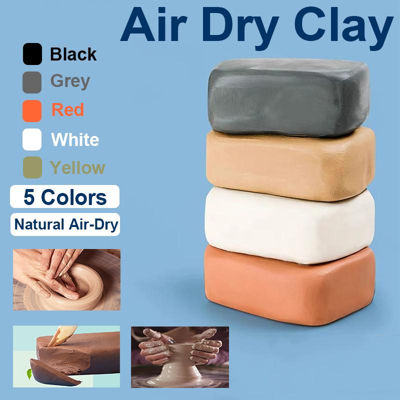 Pottery Clay Air-Hardening Modeling Clay Natural Air-Dry Non-Toxic ...