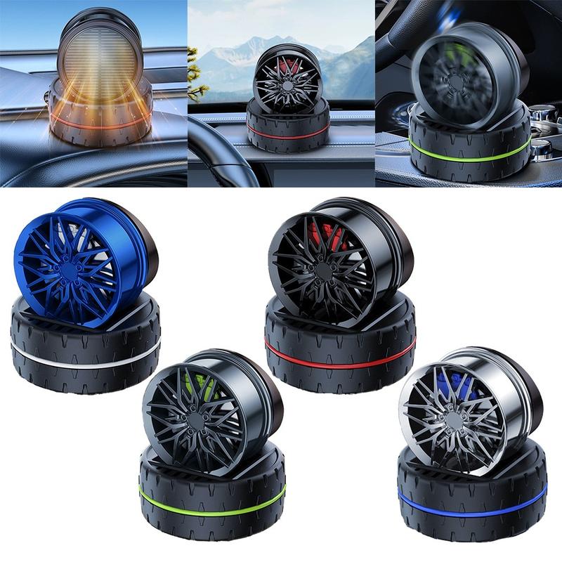 Diffuser Solar Powered Rotating Car Purifier Simulated Wheels - TikTok ...