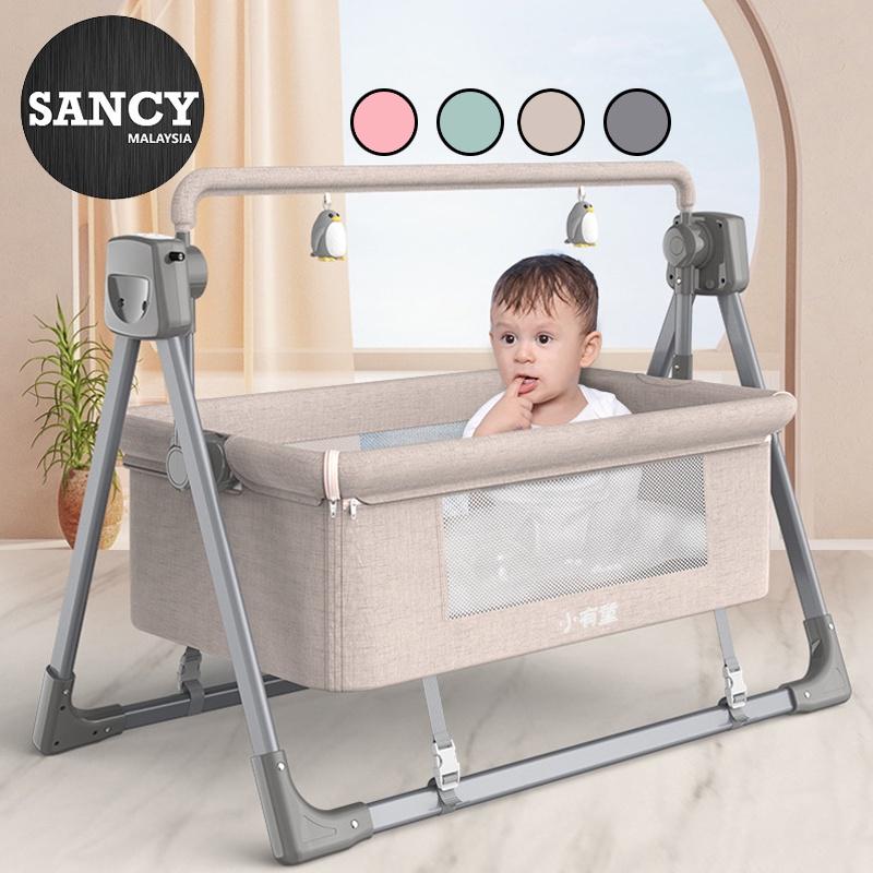 Sancy Newborn Electric Cradle Rocking Bed Smart Coax Baby Co - TikTok ...