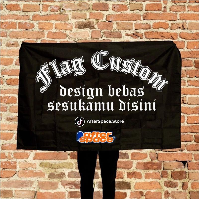 Flag/Bendera Custom Design Sesukamu Disini Aja Bahan Kain Premium ...