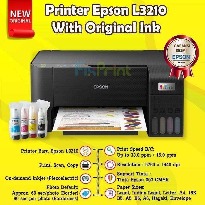 Printer Epson L3210 / L3216 / L121 / L1210 / L1216/ L3250 / L3256 ...