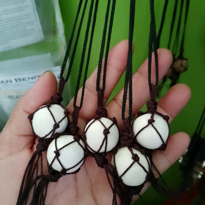 1 piece White Omo stone necklace - TikTok Shop Philippines