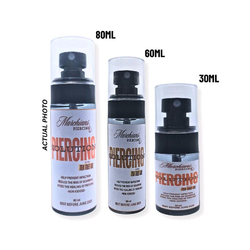 PIERCING SOLUTION 80ML/60ML/30ML (NON IODIZED) Cleansing - TikTok Shop Philippines